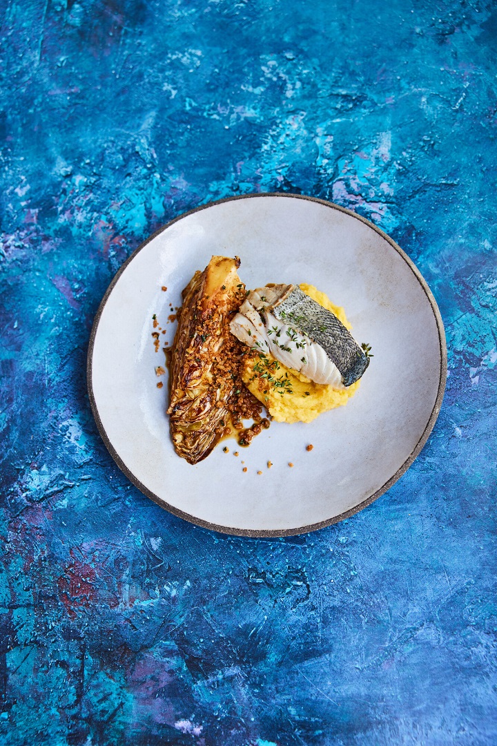 Steamed Atlantic Pollock with Peppered Rutabaga Mash, Cider-Braised ...